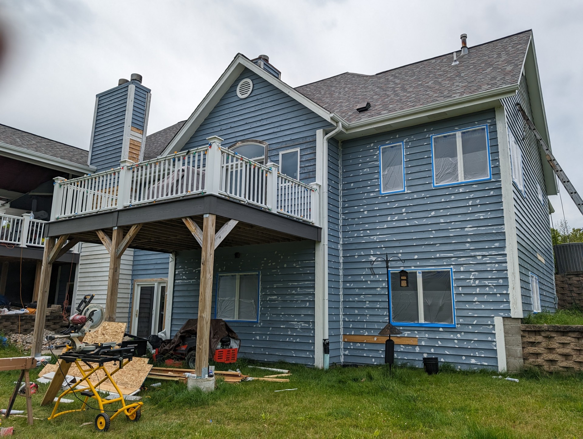 Cedar siding coating/painting and repairs.